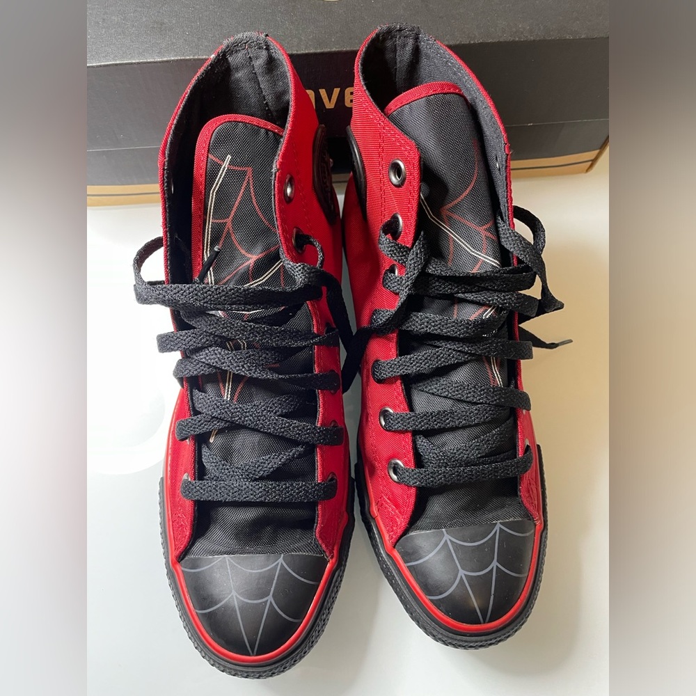 Converse Chuck Taylor All Star Red/Black Spider & Web… - Gem